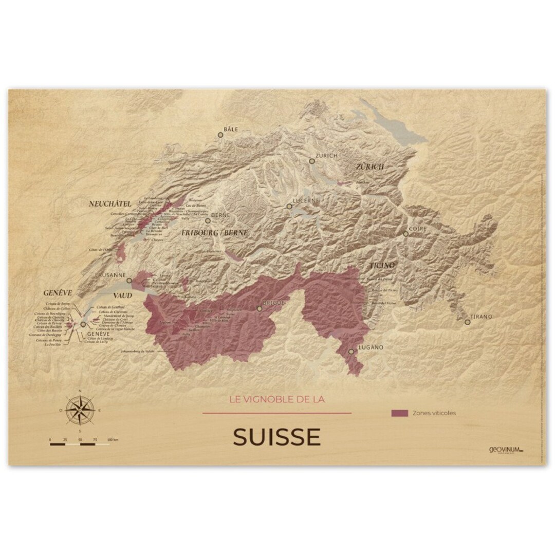 Wein und Weinberge Map Switzerland Holzstütze 10mm - Etsy Österreich