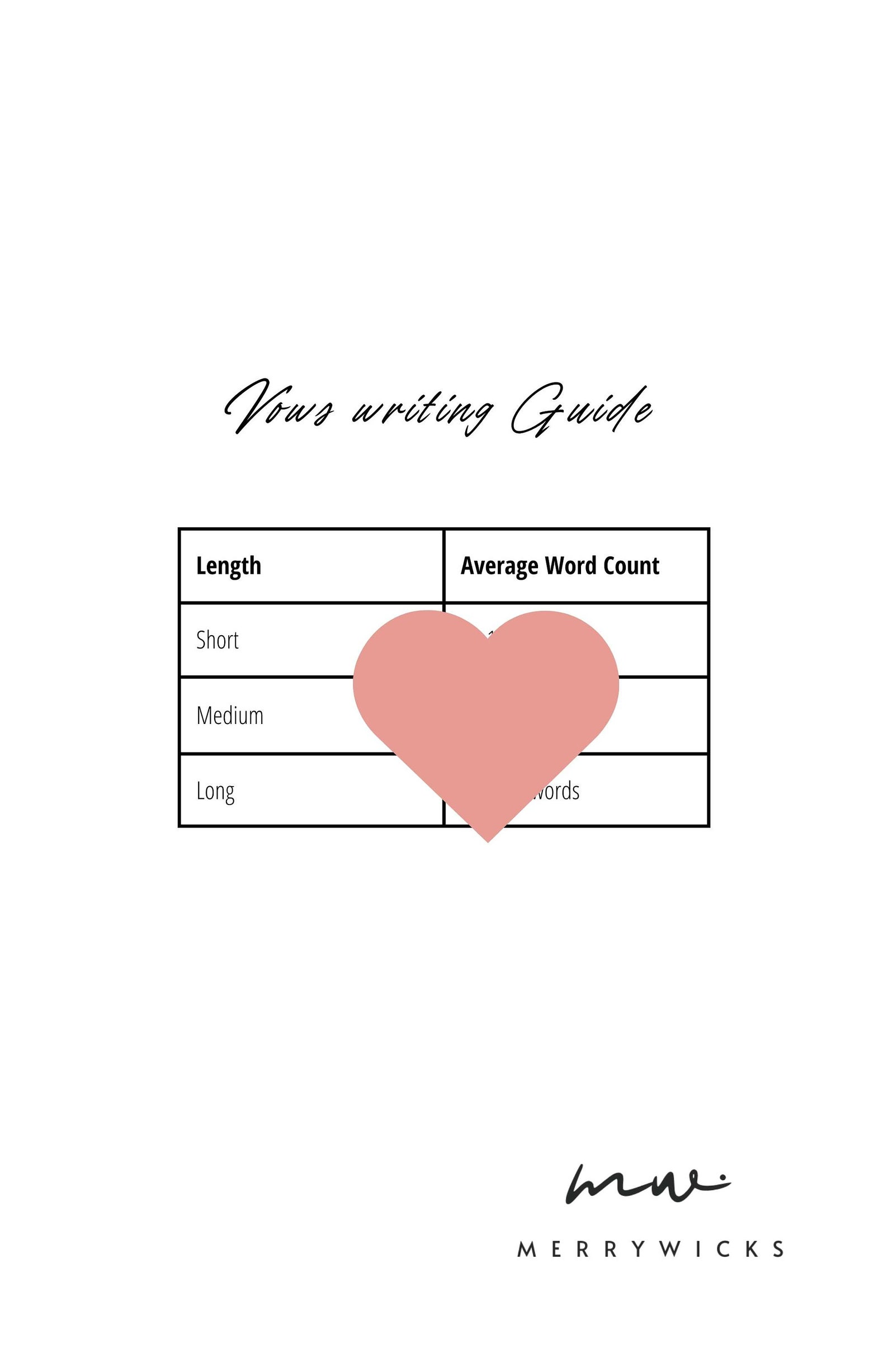 Personalized Wedding Day Vows Template, Printable PDF Vow Writing Guide ...