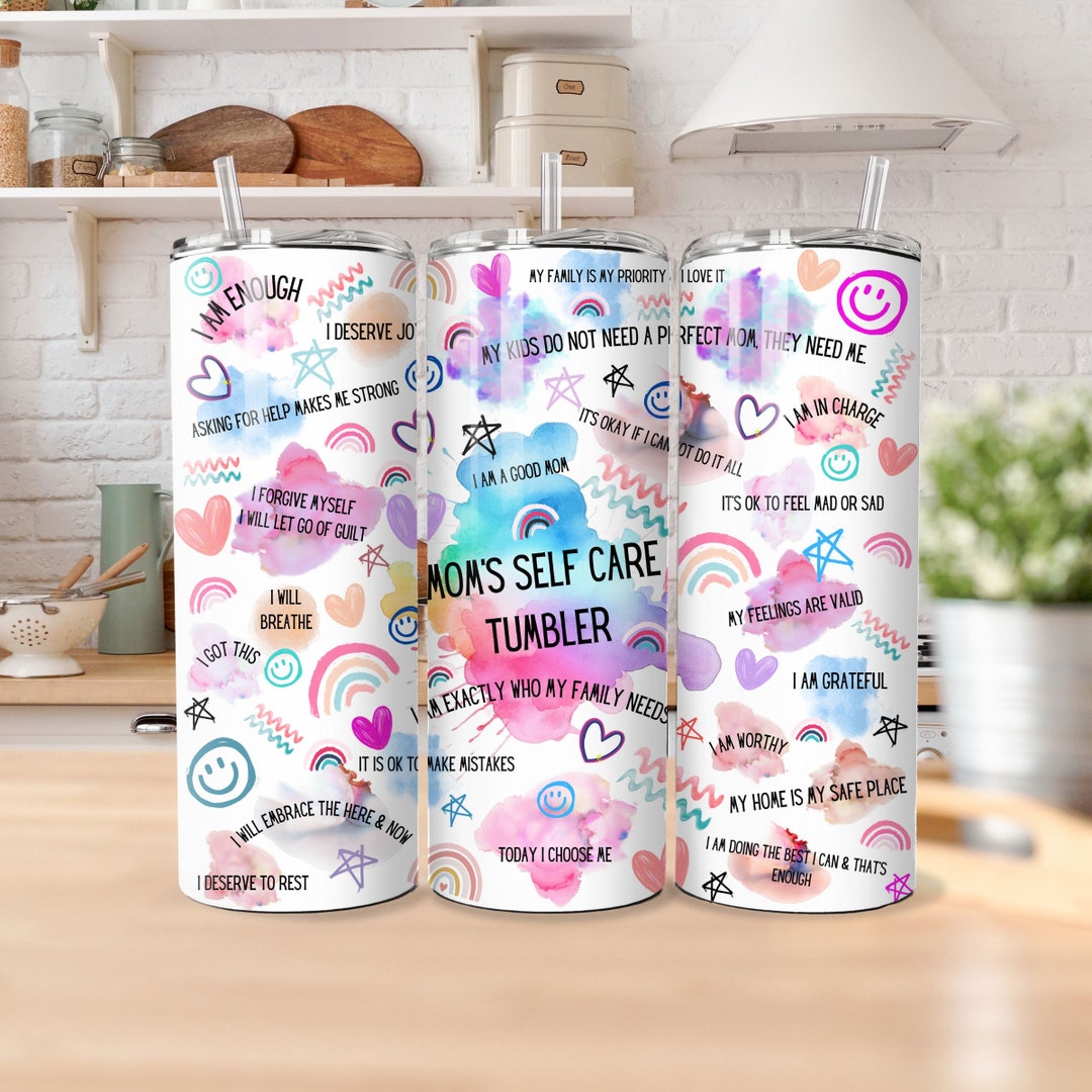 20 Oz Skinny Tumbler Wrap Mom Life Tumbler Wrap Mom Affirmations