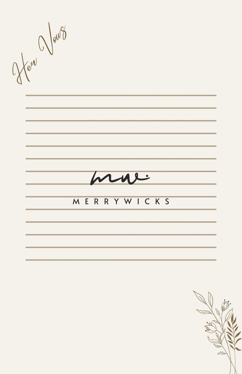 Personalized Wedding Day Vows Template, Printable PDF Vow Writing Guide ...