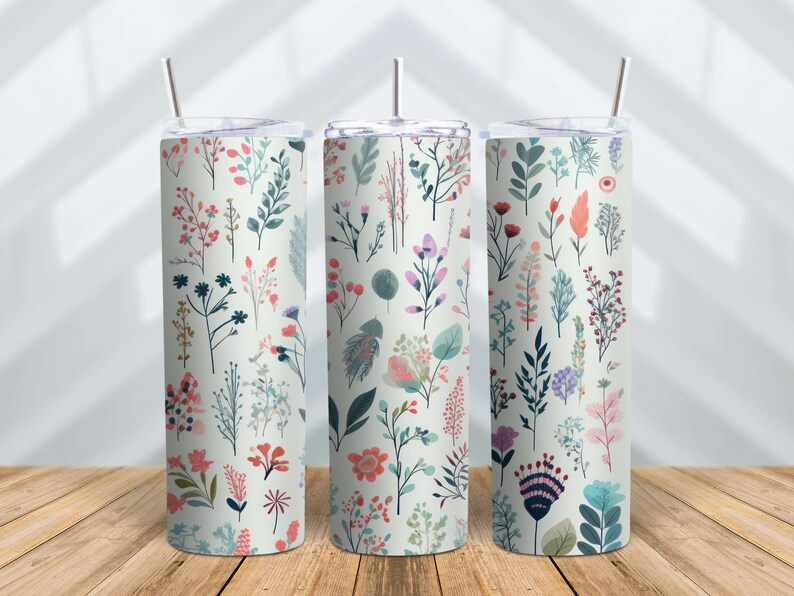 Unique 20 Oz Skinny Tumbler Wrap Design | Digital Aurora Style 300 DPI ...