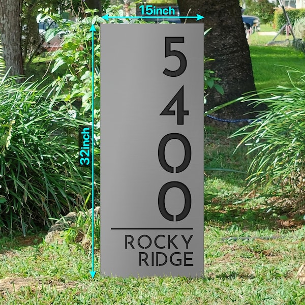 House Number and Driveway Sign - Etsy