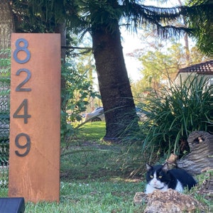 House Numbers Sign With Stakes , Driveway Address Sign, Address Sign ...