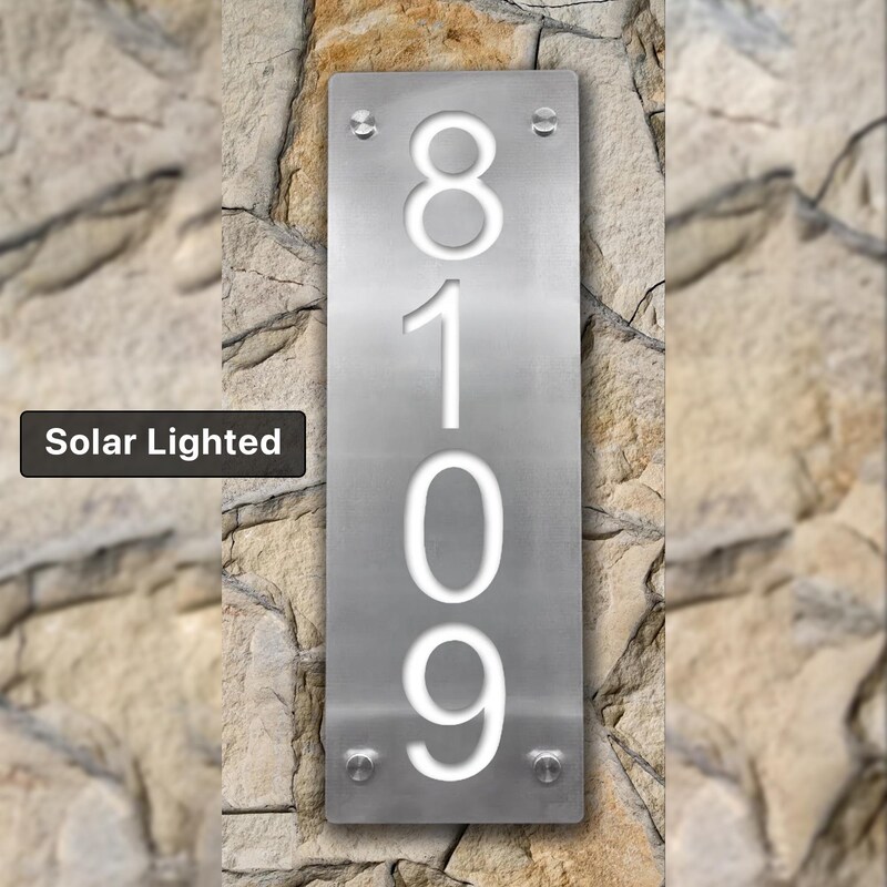 Vertical House Numbers - Etsy