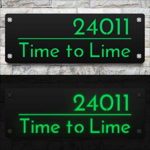 Custom Lighted Signage, Air BNB Sign, Business Signage, Solar House ...