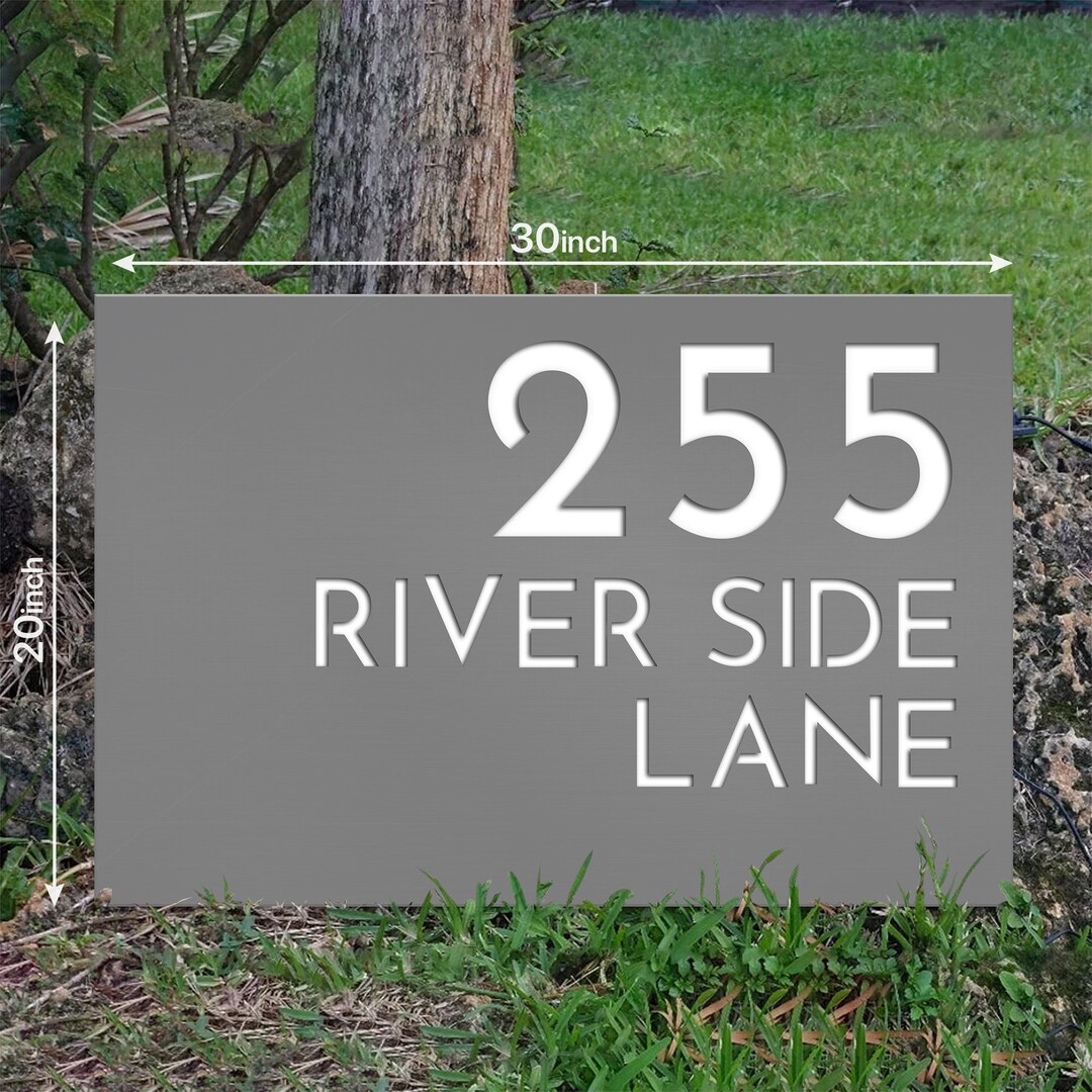 X Large Lawn Address Sign, Address Sign for Lawn, Address Sign for Yard ...