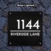 Lake House Address Numbers Sign, Solar Coastal House Address Numbers ...