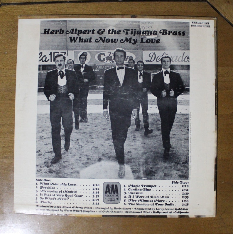 Vintage Album - Herb Alpert and the Tijuana Brass - What Now My Love - Etsy