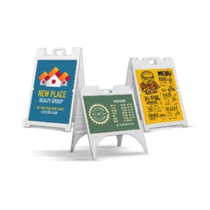 Custom A Frame Business Sign Personalized Sandwich Board Outdoor ...