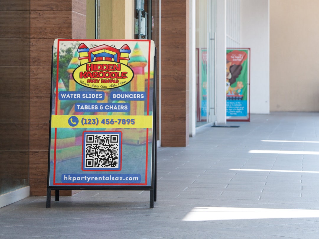 A-frame Business Sign Business Menu Happy Hour Welcome - Etsy