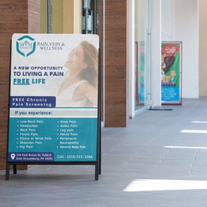 A-frame Business Sign Business Menu Happy Hour Welcome - Etsy