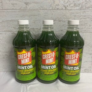 Crest O Mint Oil Concentrate Cleaner Deodorant Degreaser Wintergreen 3 ...
