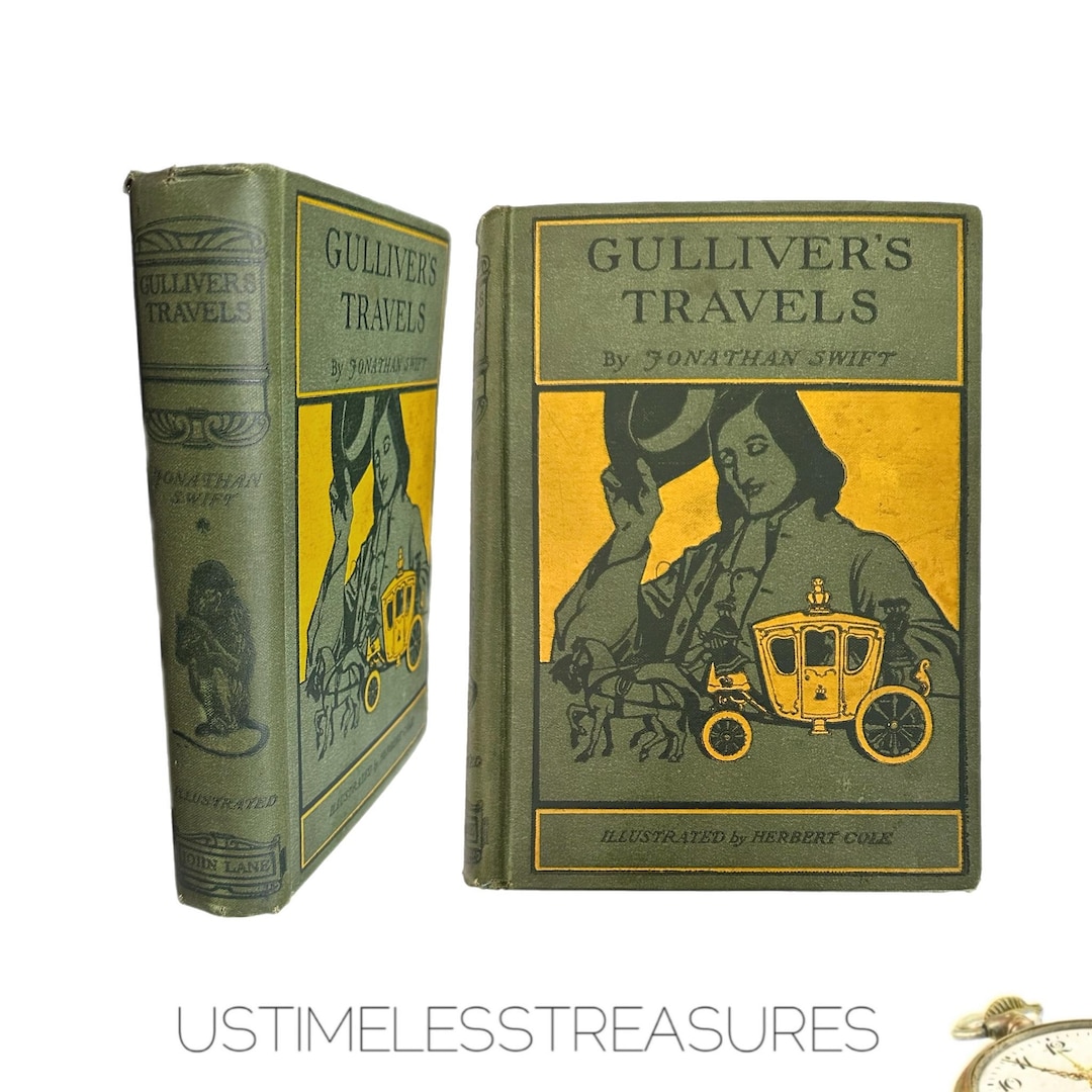 1900 Gulliver’s Travels by Jonathan Swift Classic Antique Book - Etsy