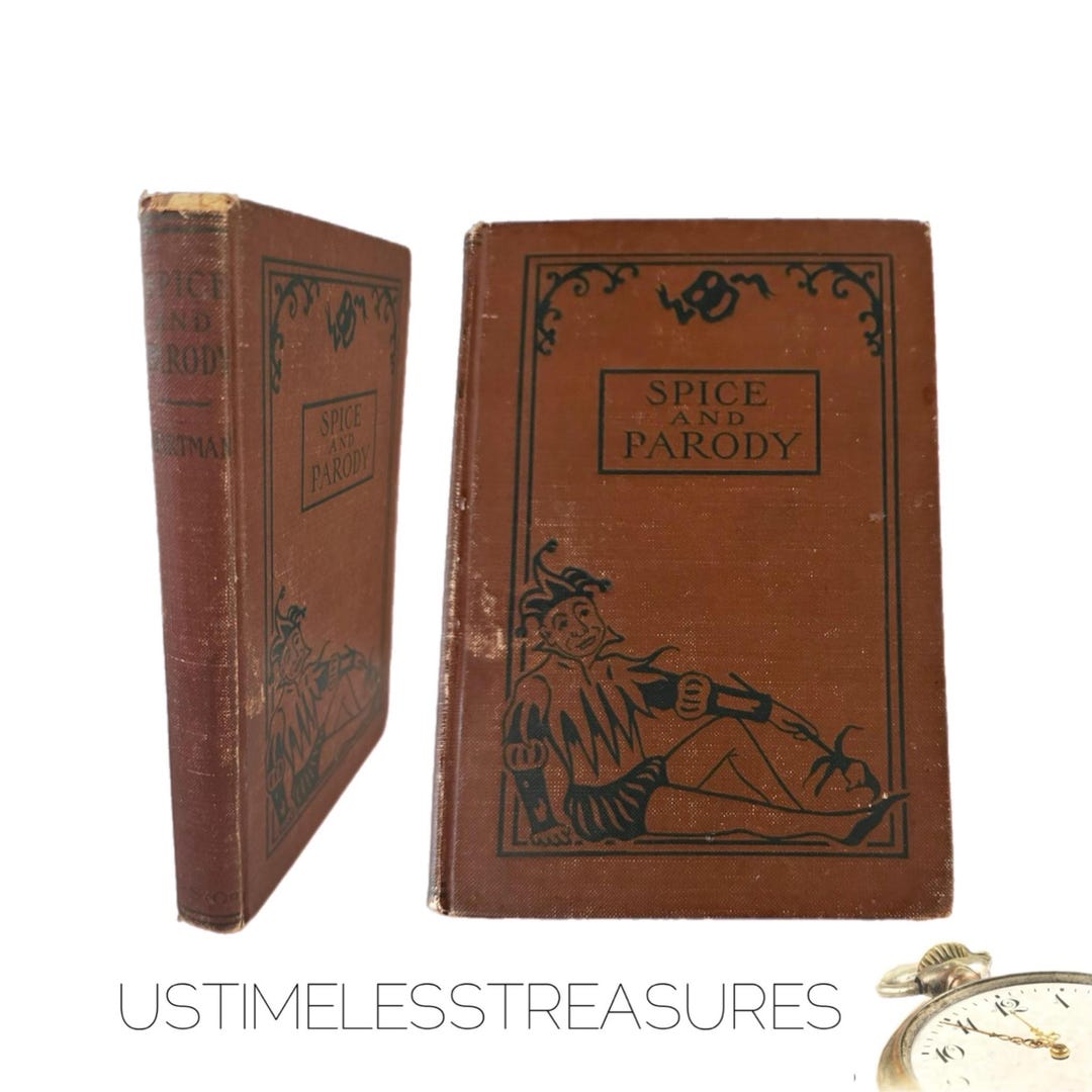 1906 Spice and Parody First Edition Unique Collection of Funny Rhymes ...