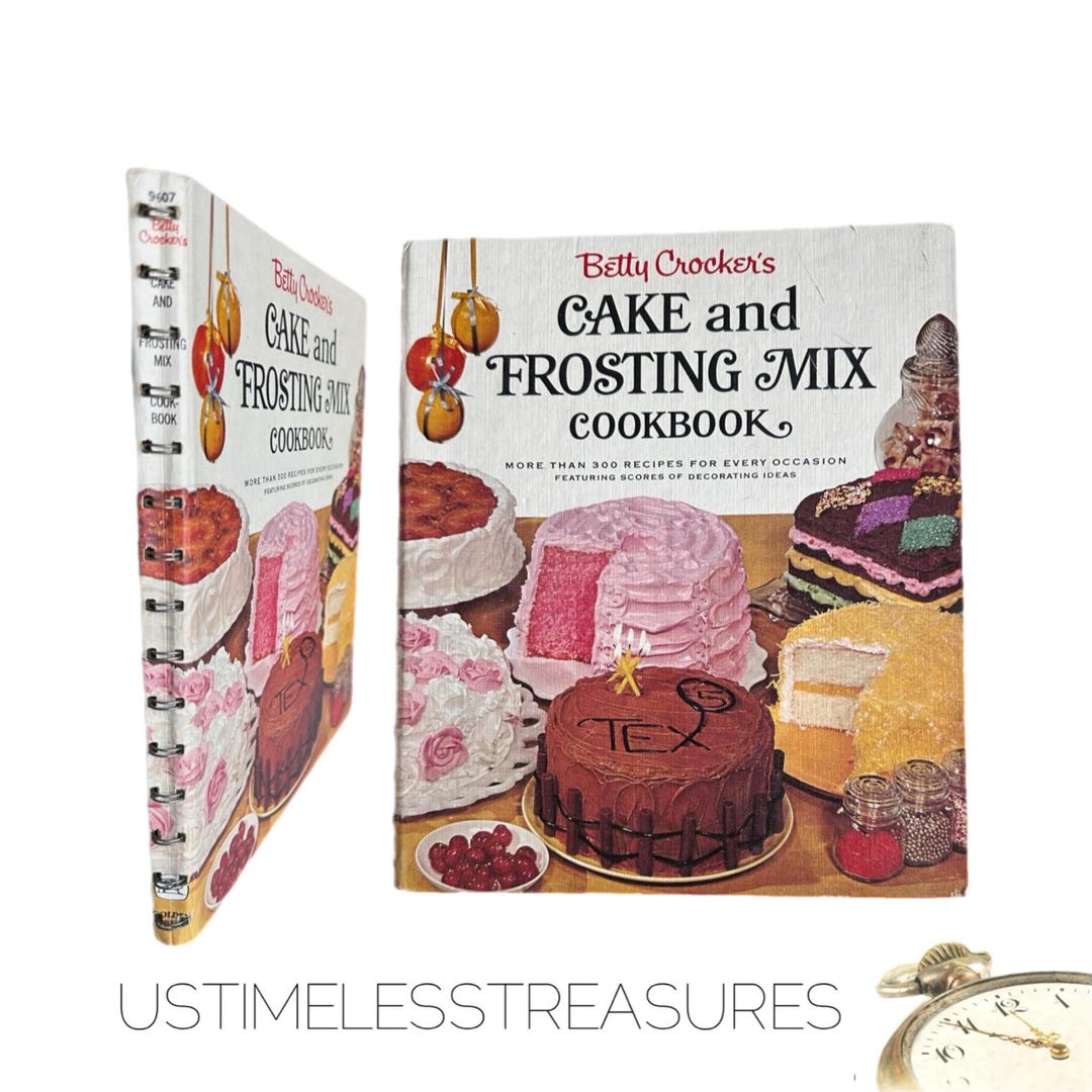 1966 Betty Crocker’s Cake and Frosting Mix Vintage Cookbook - Etsy