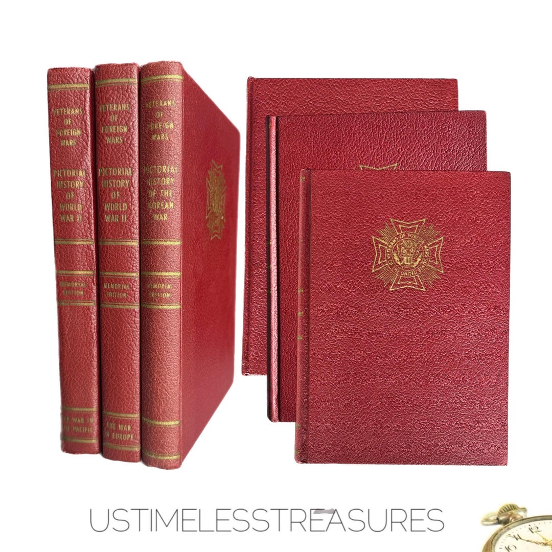 1952 Pictorial History of World War II (vol. 1 the War in Europe & Vol ...