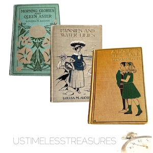 1899-1904 Three Louisa May Alcott First Edition Antique Books A Hole in ...