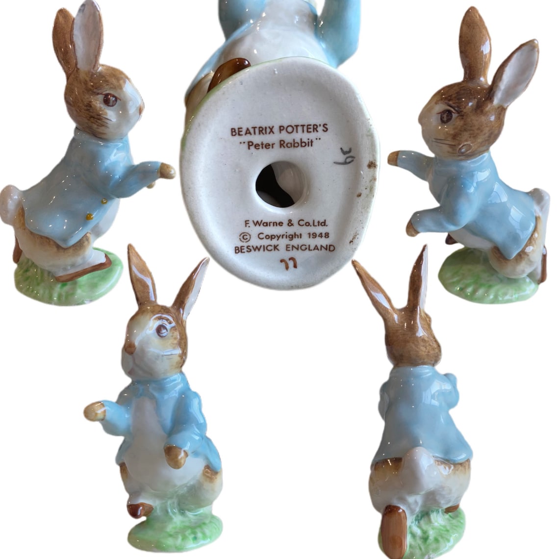 1948 Beatrix Potter Peter Rabbit Figurine & Six 1936 Books | Etsy