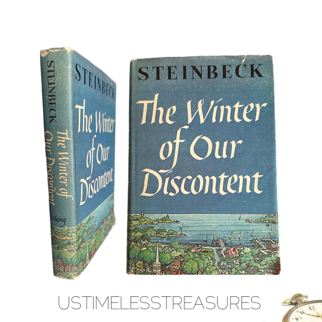 1961 the Winter of Our Discontent by John Steinbeck First Edition With ...