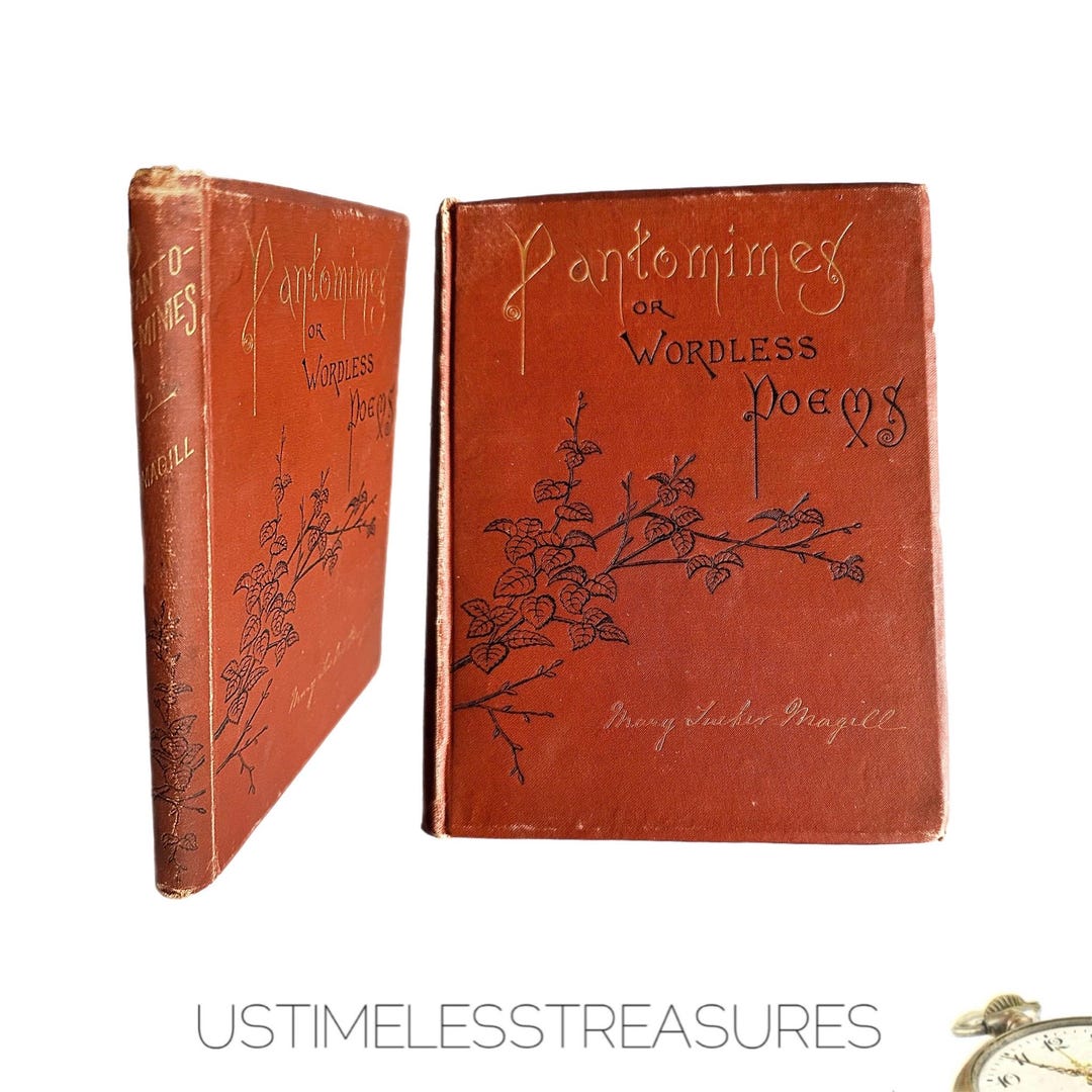 1882 Pantomimes or Wordless Poems for Elocution and Calisthenic Classes ...