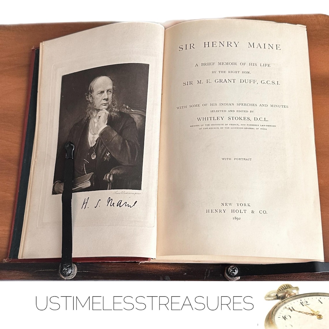 1892 Sir Henry Maine: A Brief Memoir of His Life, First Edition ...