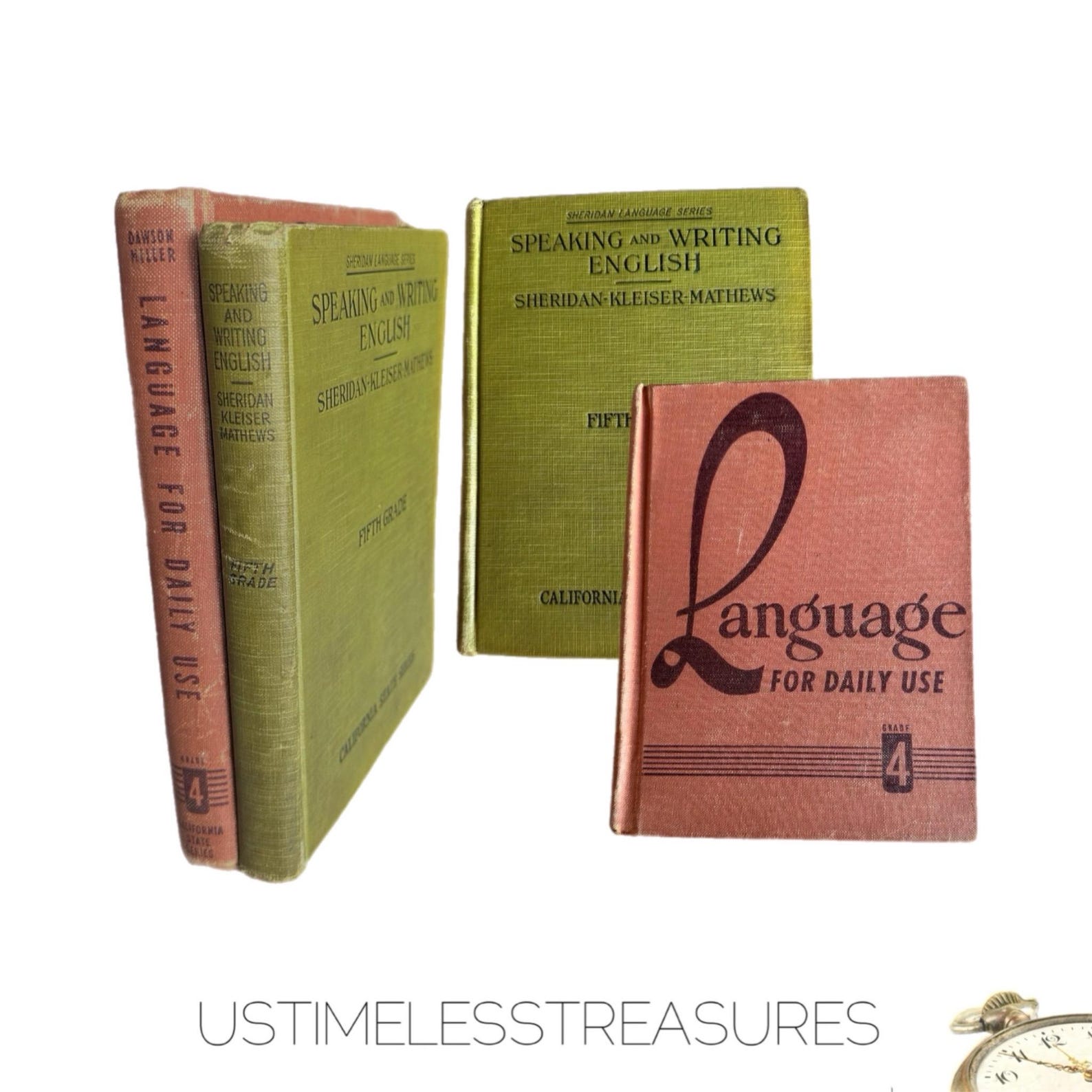 1928 Grade 5 - Speaking and Writing English & Grade 4 - 1952 Language ...