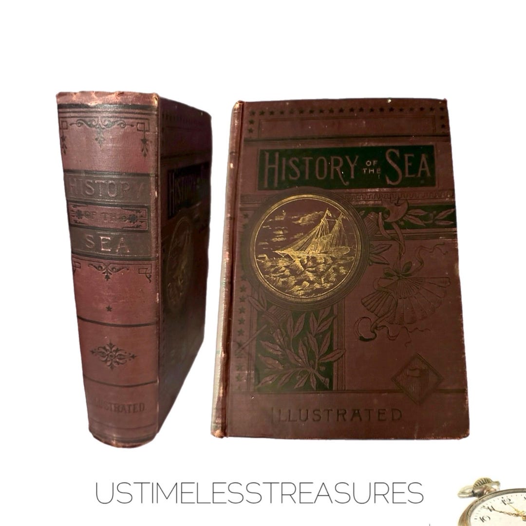 Circa 1870s the History of the Sea by Frank B. Goodrich Antique Book - Etsy