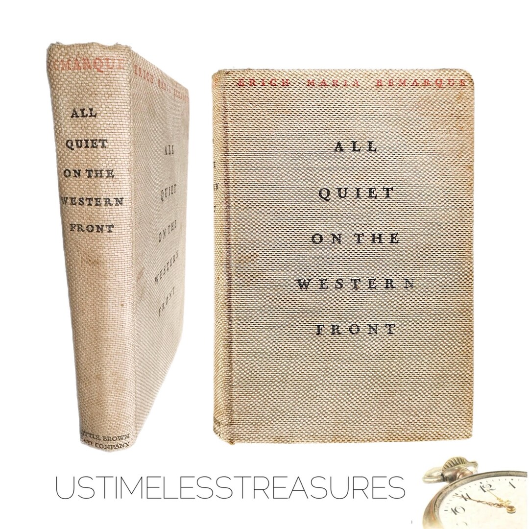 1929 All Quiet on the Western Front First Edition Antique WWI Military ...