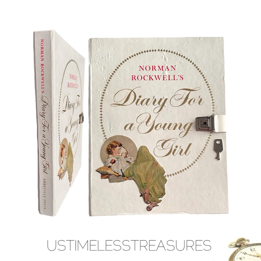 1978 Norman Rockwell’s: Diary for a Young Girl 9 X 12 Large Folder With ...