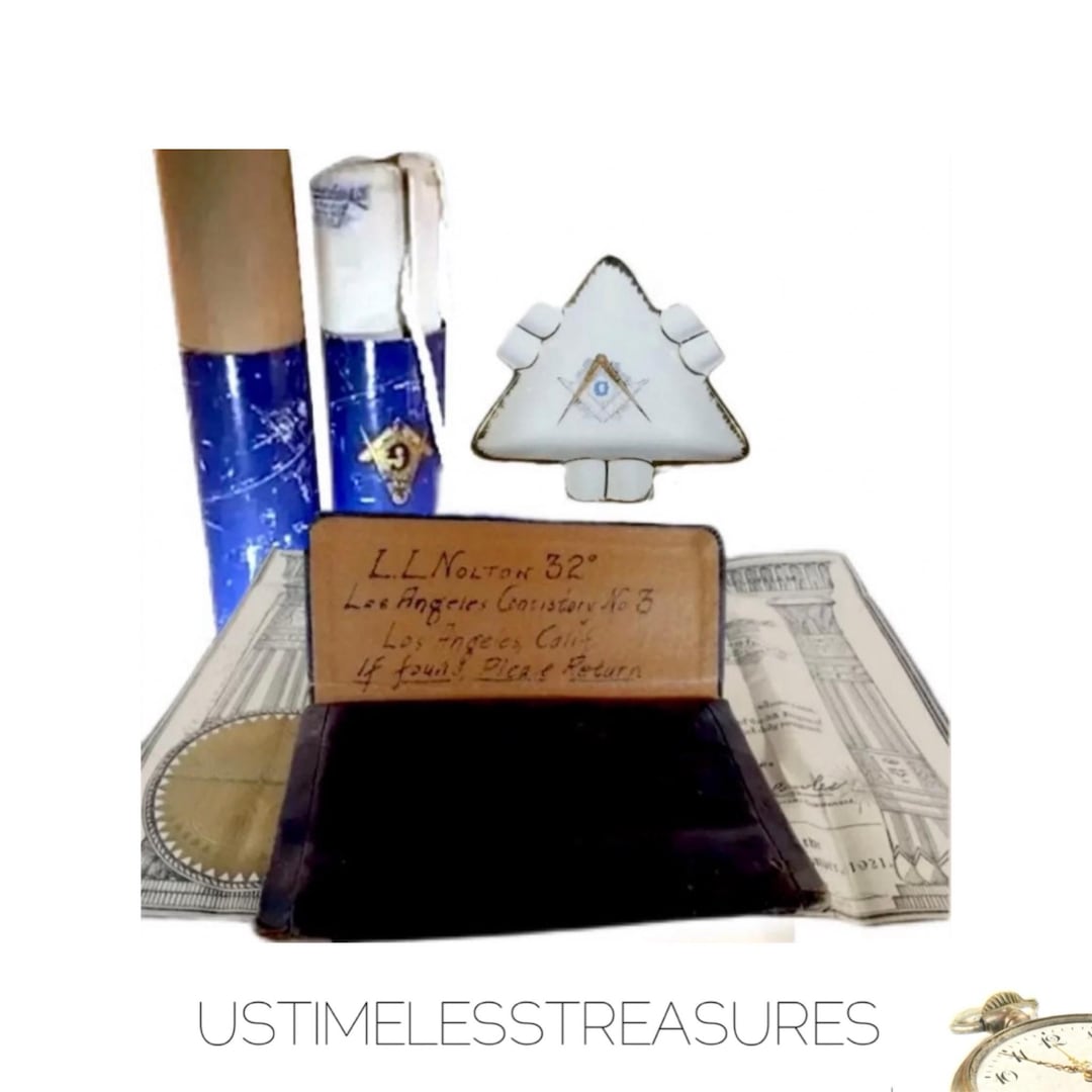1921 Freemason 32 Degree Scottish Rite Master Mason Historic Collection ...