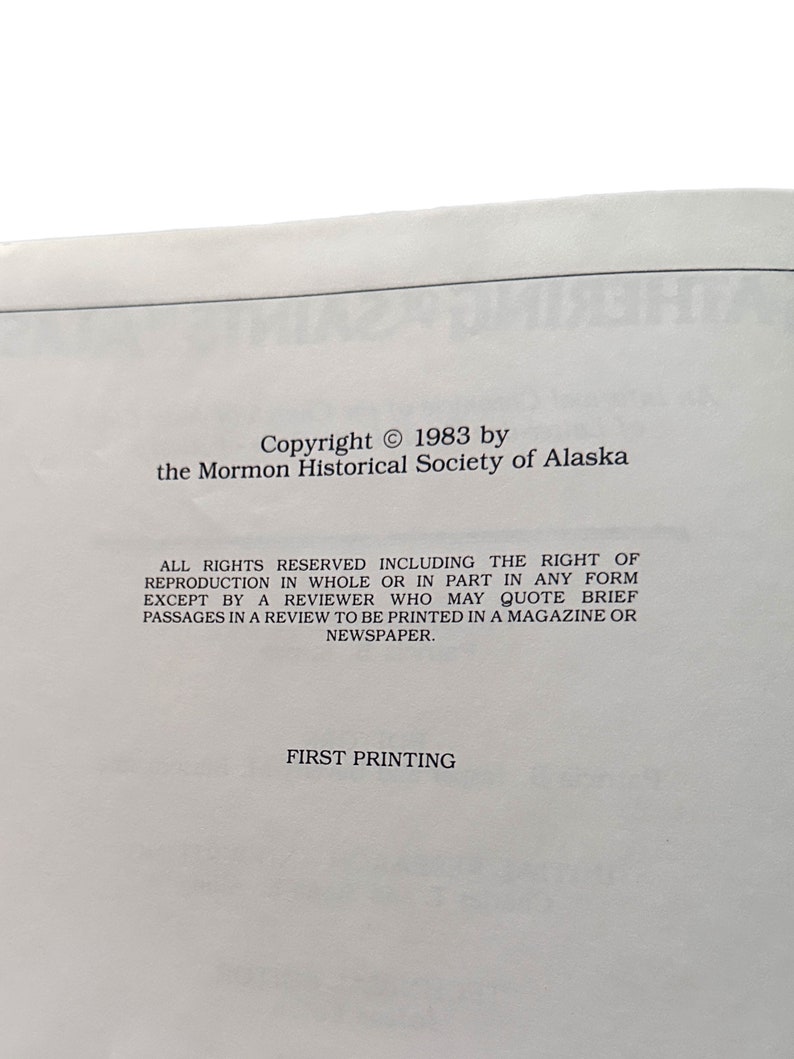 1983 Alaska A Gathering of Saints Ladder Day Saints (LDS) Mormon ...