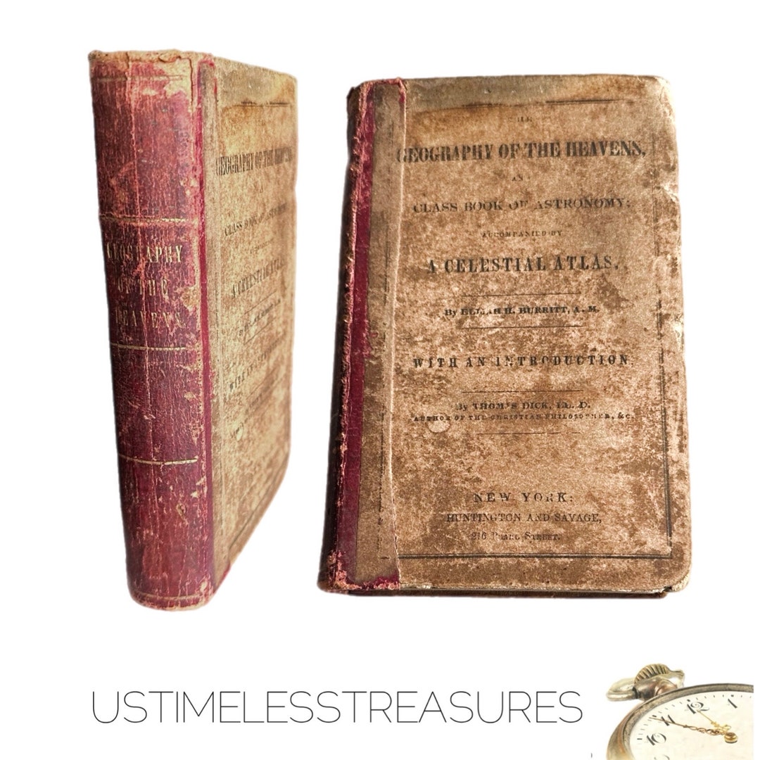 1845 the Geography of the Heavens Antique Book of Astronomy - Etsy