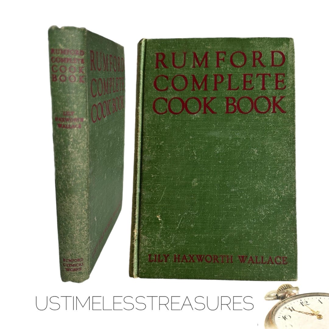 1935 Rumford Complete Cook Book Vintage Cookbook - Etsy