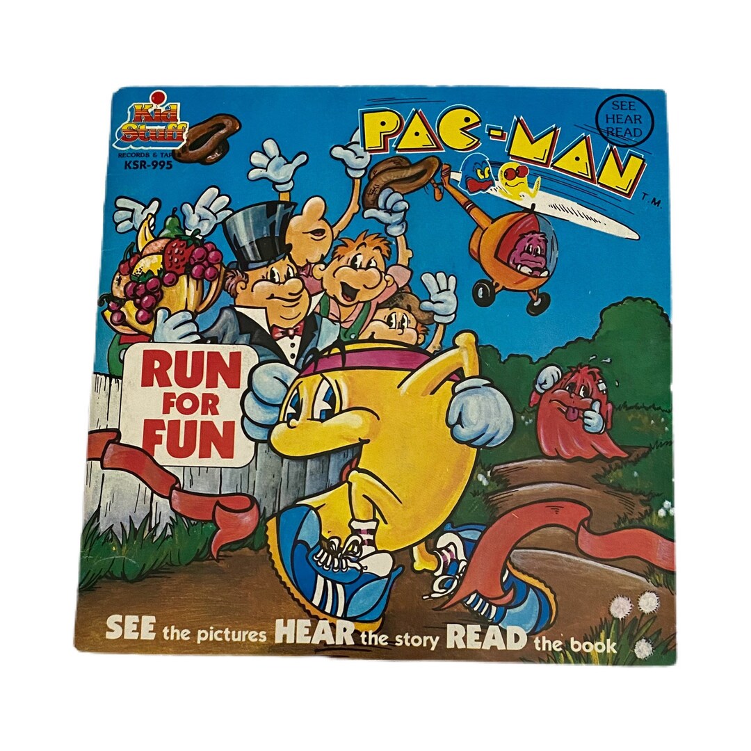 1980 Rare Pacman Run for Fun 7 Vintage Vinyl Record Atari Video Game - Etsy