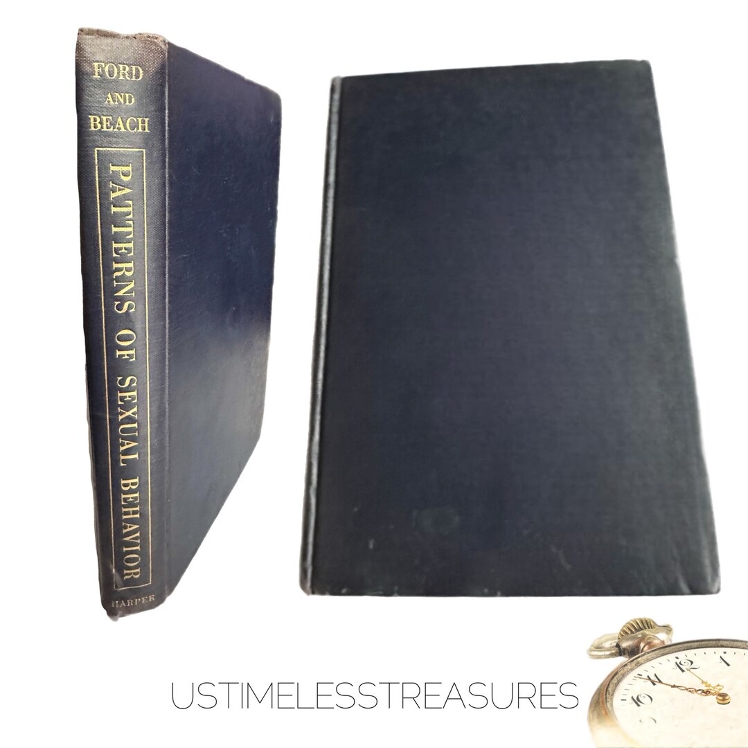 1951 Patterns of Sexual Behavior in Cultures and Animals Vintage Book ...