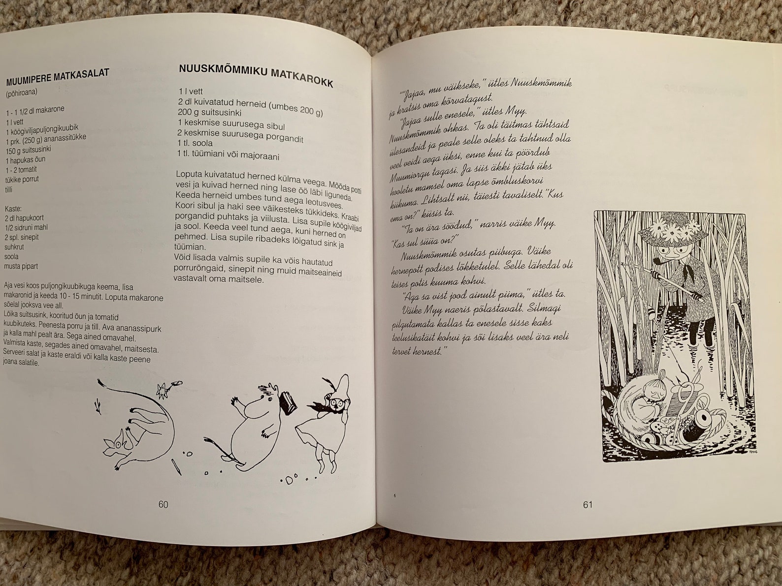 MOOMINMAMMAS Cook Book by Sami Malila. Vintage Children's Book. Easy ...