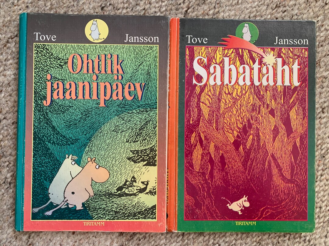 MOOMINS BOOKS by Tove Jansson. Set of 2 Estonian Children's Books From ...