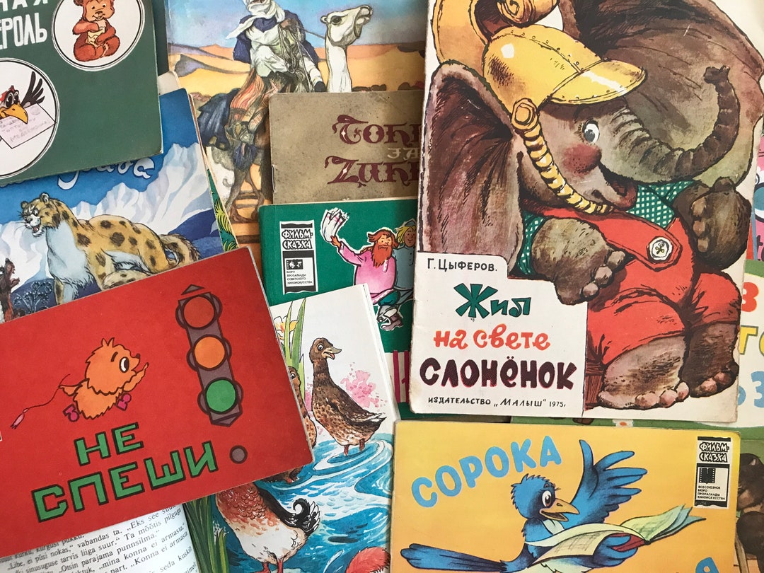 Russian Children's Books From Soviet Era 1950-1991. Lovely - Etsy