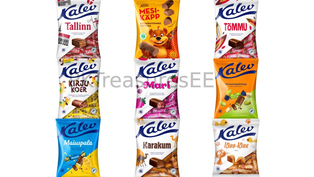 Estonian KALEV Candy Bags 2-5 Packs / Gift Idea / Made in Estonia ...