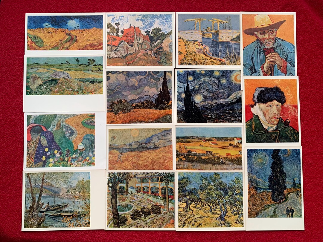 Vincent VAN GOGH Postcards - Unused Art Postcards - Impressionism ...
