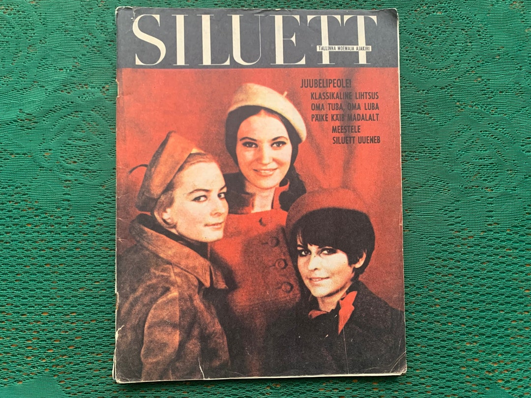 1960s Estonian Vintage Fashion Magazine "siluett" With Popular Clothing Patterns. Soviet Women's ...