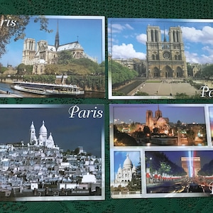 Set of 18 TRAVEL PARIS Postcards - Amazing Views of Places in FRANCE ...