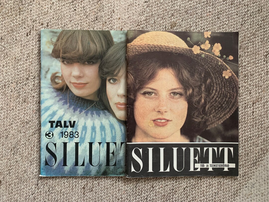 1970-80s Estonian Vintage Fashion Magazines "siluett" With Popular Clothing Patterns. Soviet ...