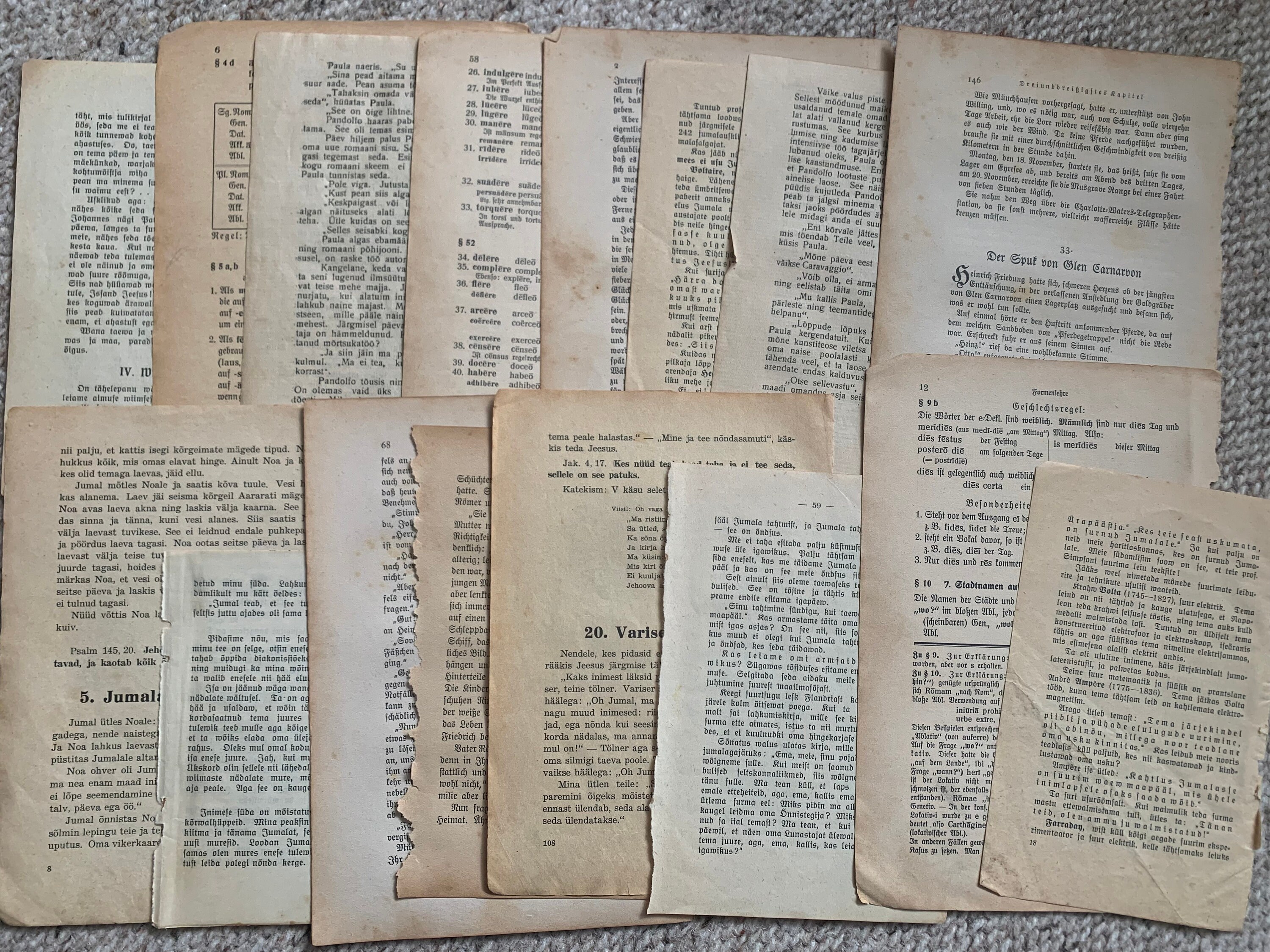 20 Antique Book Pages Brown Sheets From 1880s-1940s for Junk - Etsy