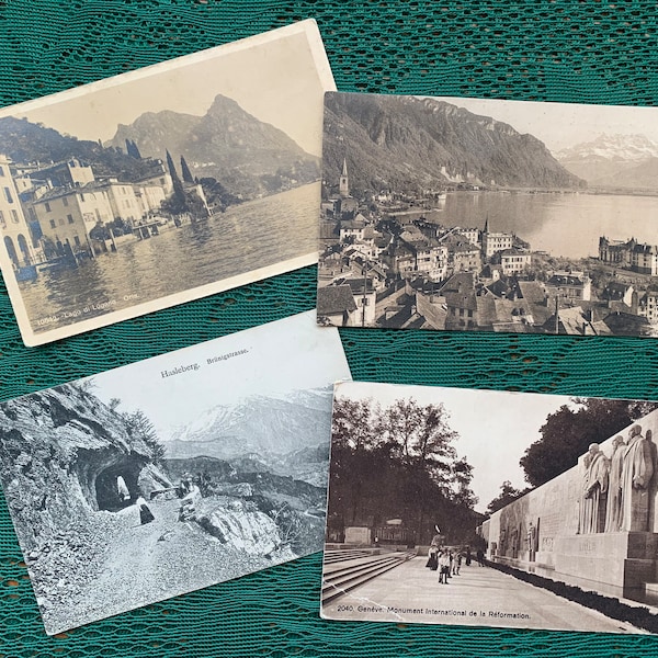 Swiss Postcard - Etsy