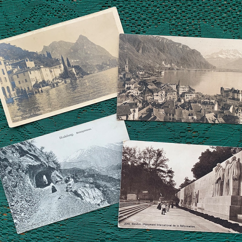 Swiss Postcard - Etsy