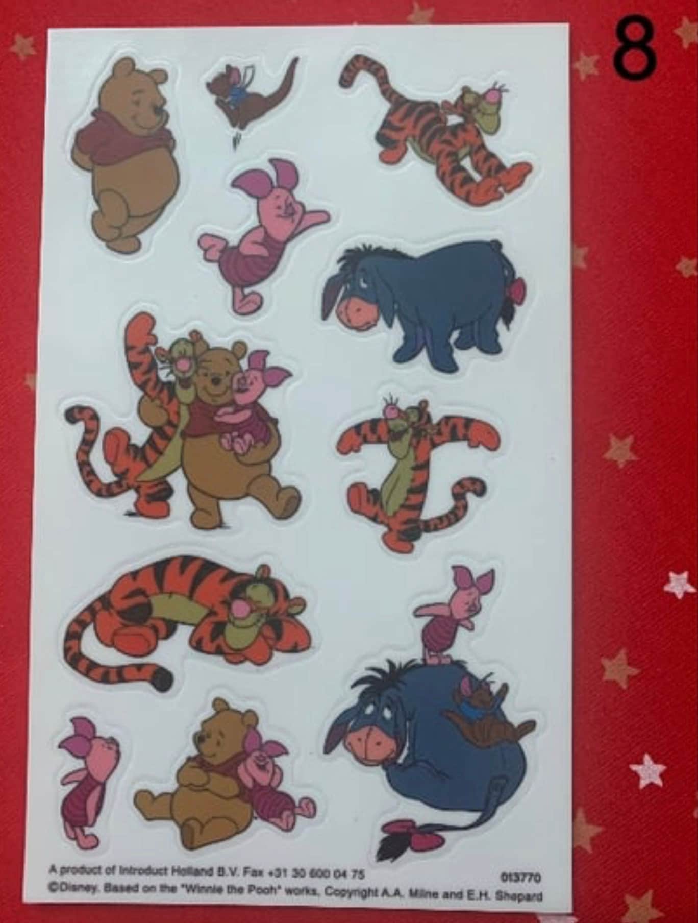 Retro DISNEY Winnie Pooh Sticker Sheets, Vintage Stickers, Planner ...