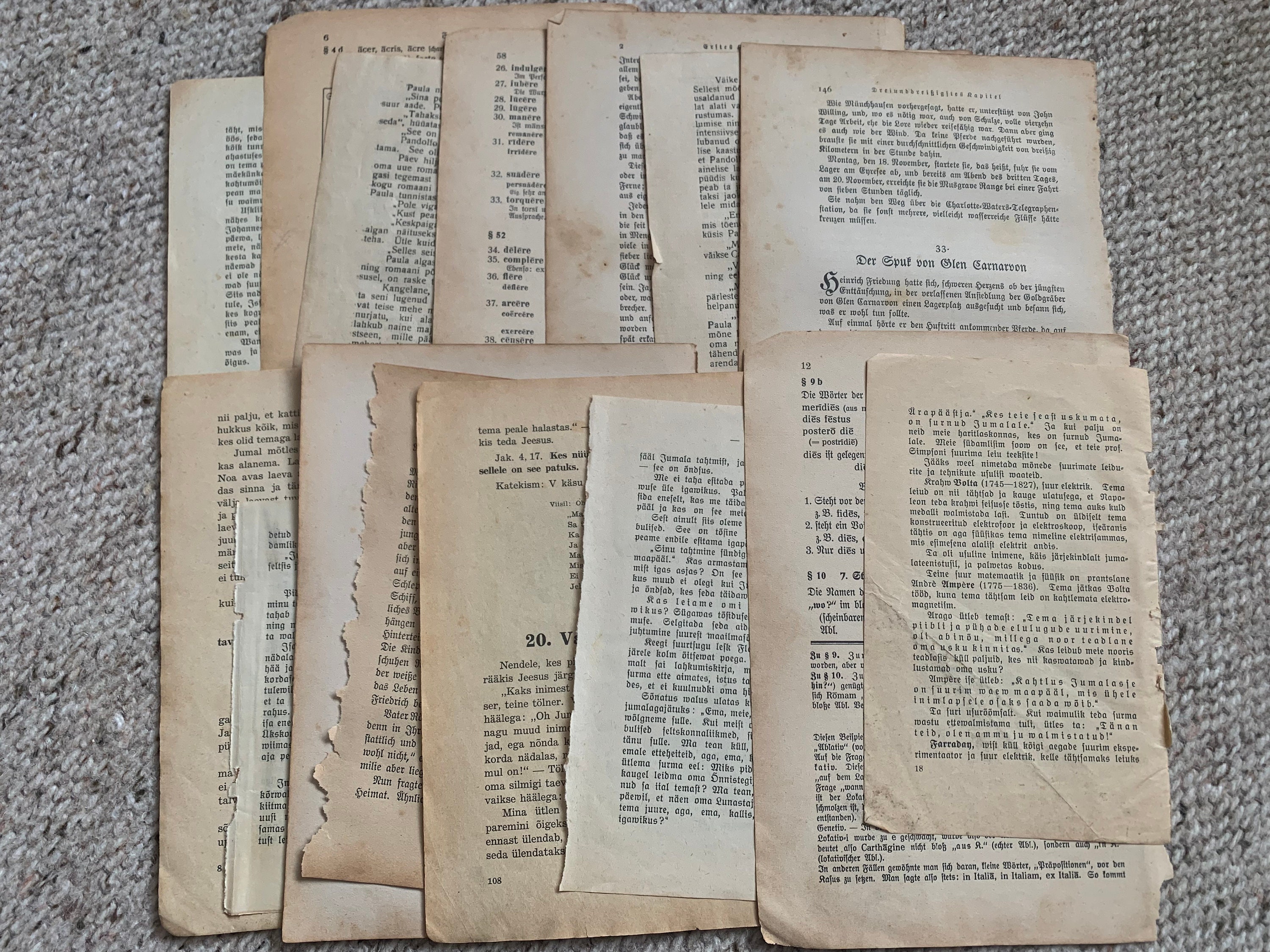 20 Antique Book Pages Brown Sheets From 1880s-1940s for Junk - Etsy