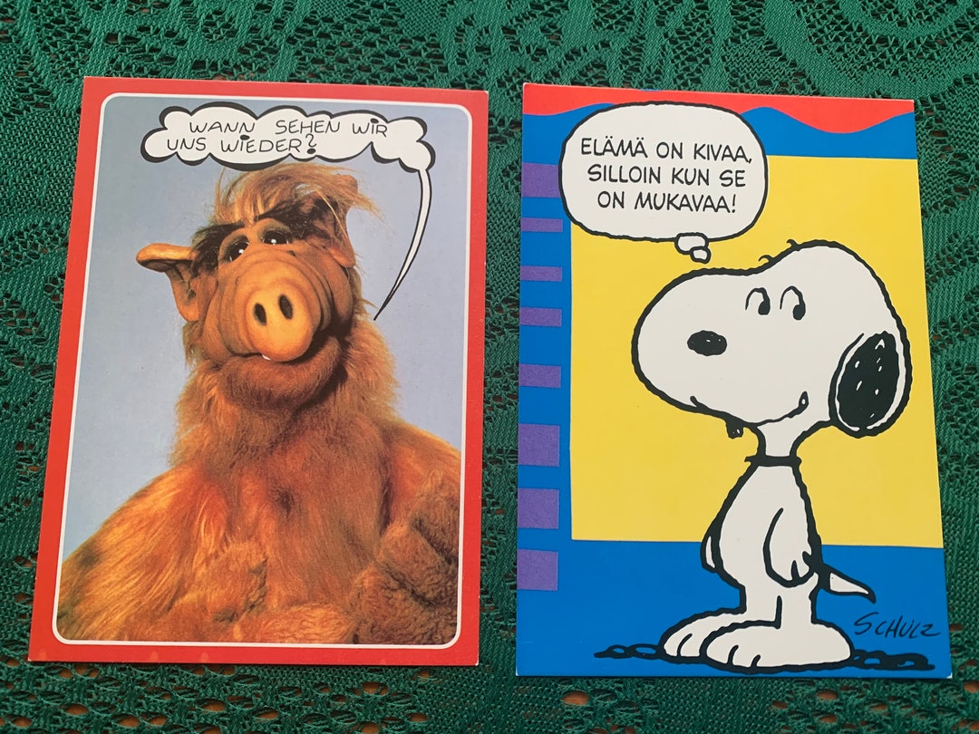 TV Characters Postcards Vintage Collectible Cards 1980s - Etsy