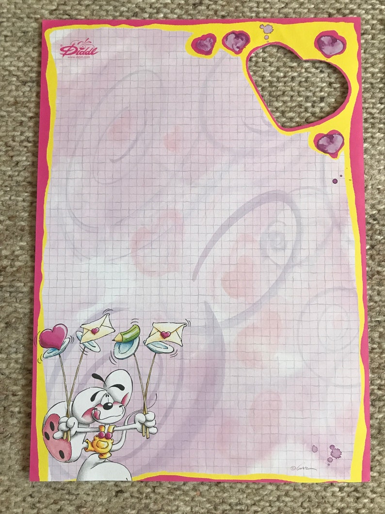 DIDDL Writing Paper Sheets Single Designs Vintage Decorated - Etsy